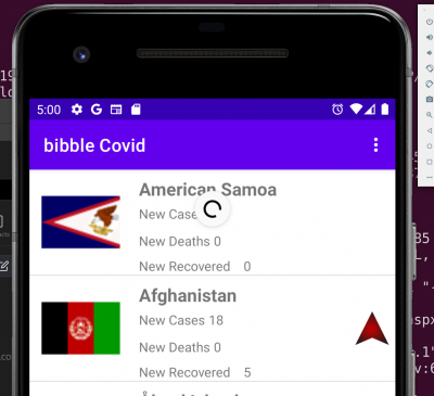 Android Example App - bibbleWiki